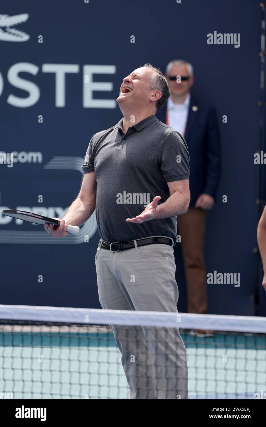 Miami Gardens, Florida, USA. 27th Mar, 2024. Second gentleman Doug ...
