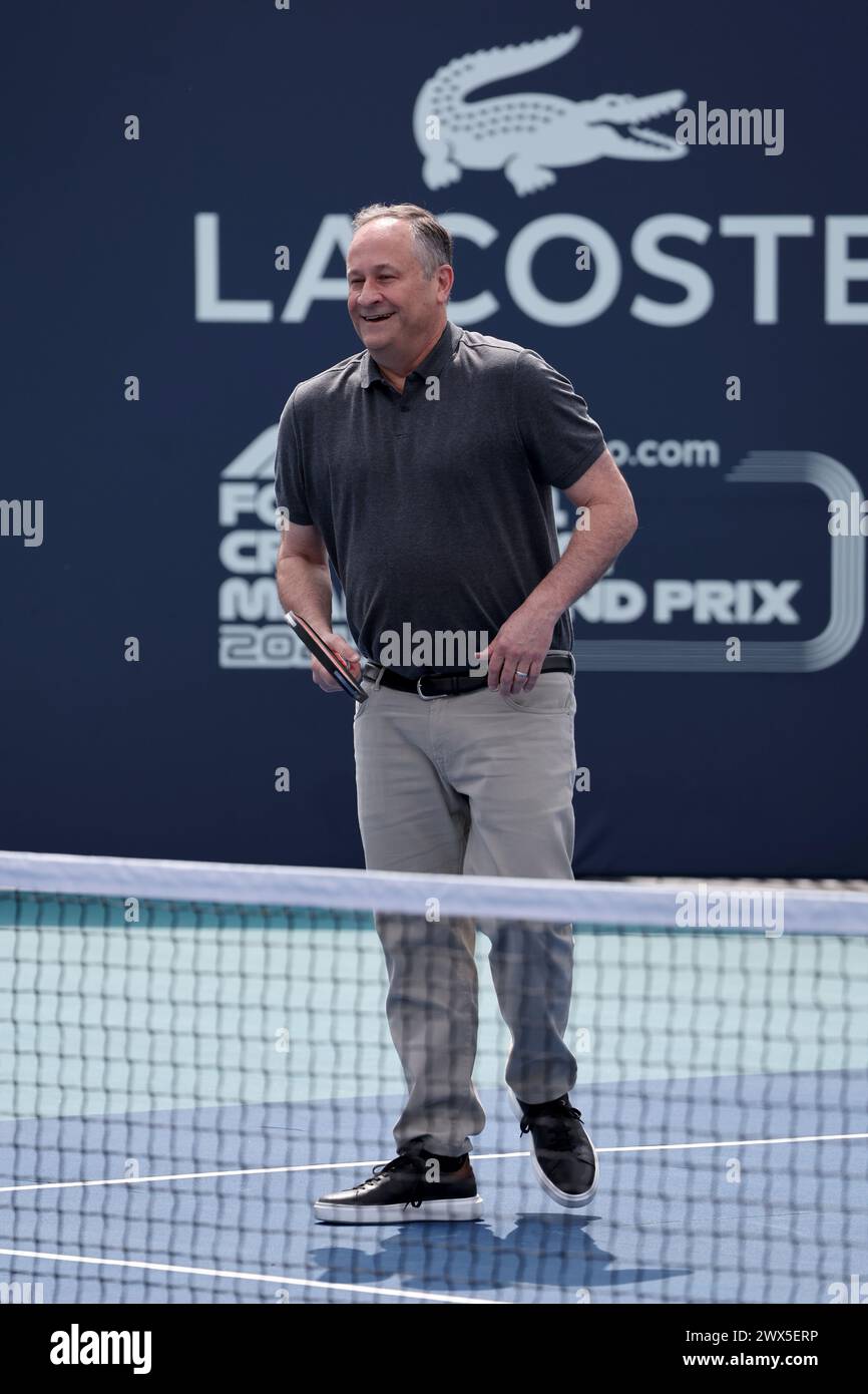 Miami Gardens, Florida, USA. 27th Mar, 2024. Second gentleman Doug ...