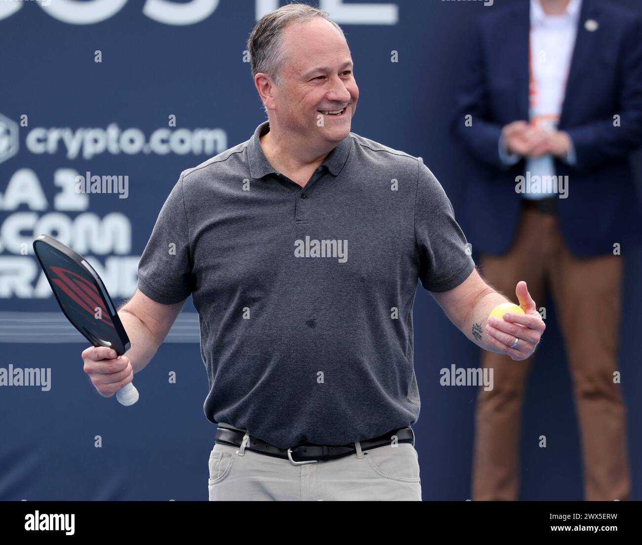 Miami Gardens, Florida, USA. 27th Mar, 2024. Second gentleman Doug ...
