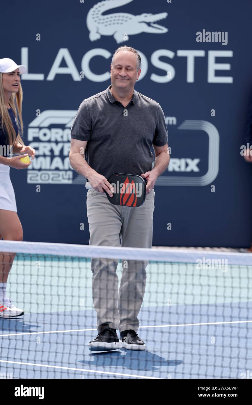 Miami Gardens, Florida, USA. 27th Mar, 2024. Second gentleman Doug ...