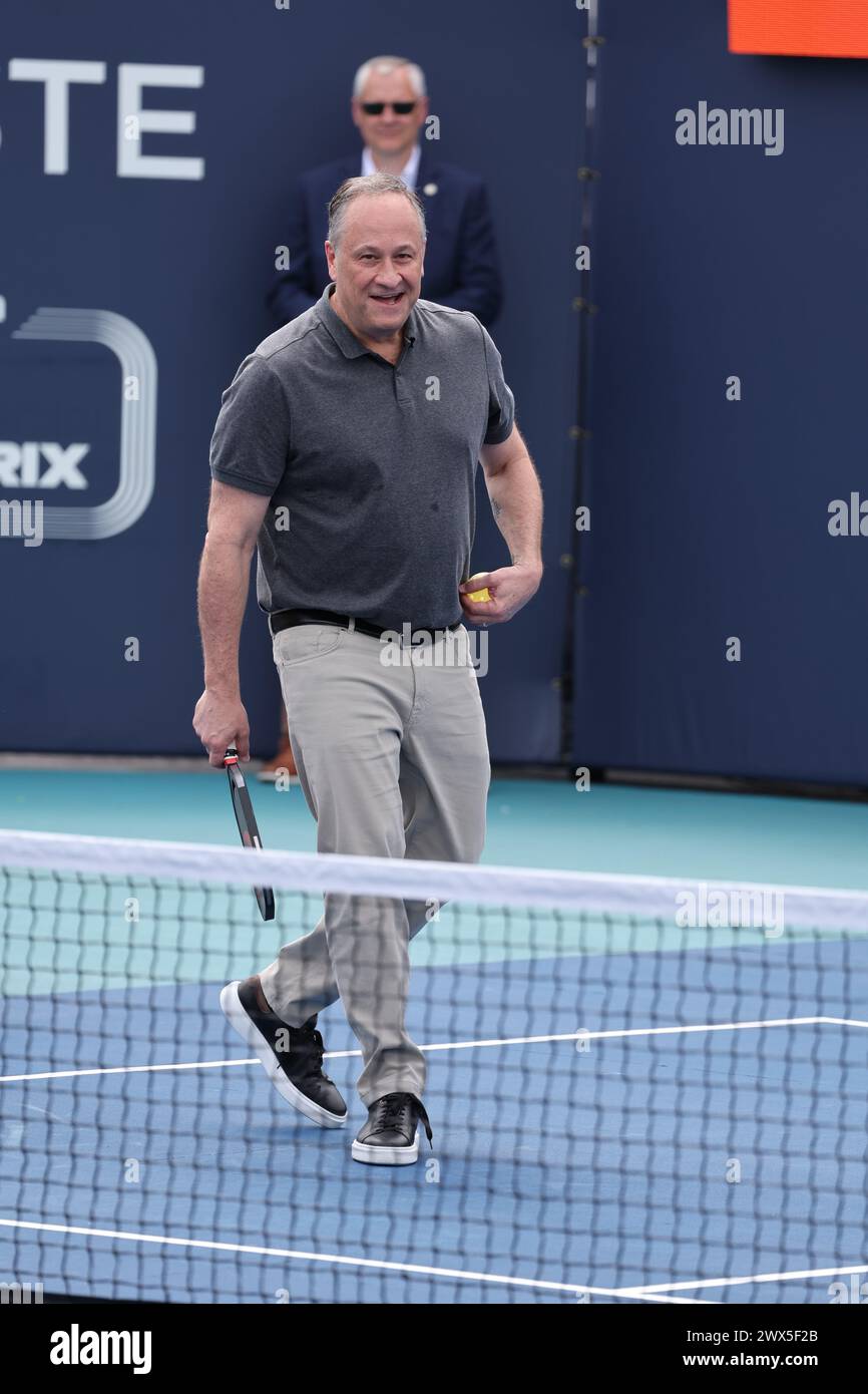Miami Gardens, Florida, USA. 27th Mar, 2024. Second gentleman Doug ...