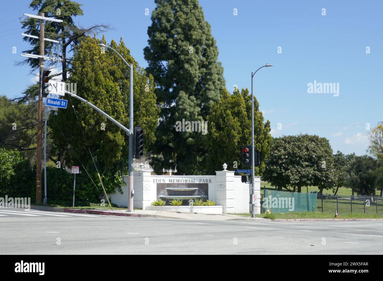 Mission Hills, California, USA 26th March 2024 Eden Memorial Park on ...