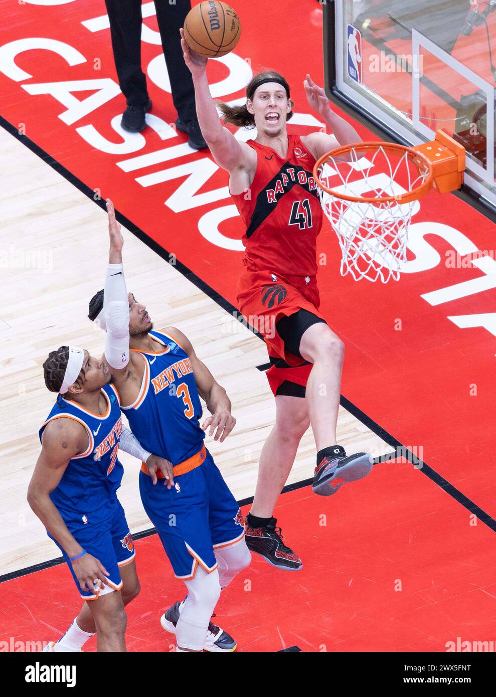 Toronto, Canada. 27th Mar, 2024. Kelly Olynyk (above) of Toronto ...