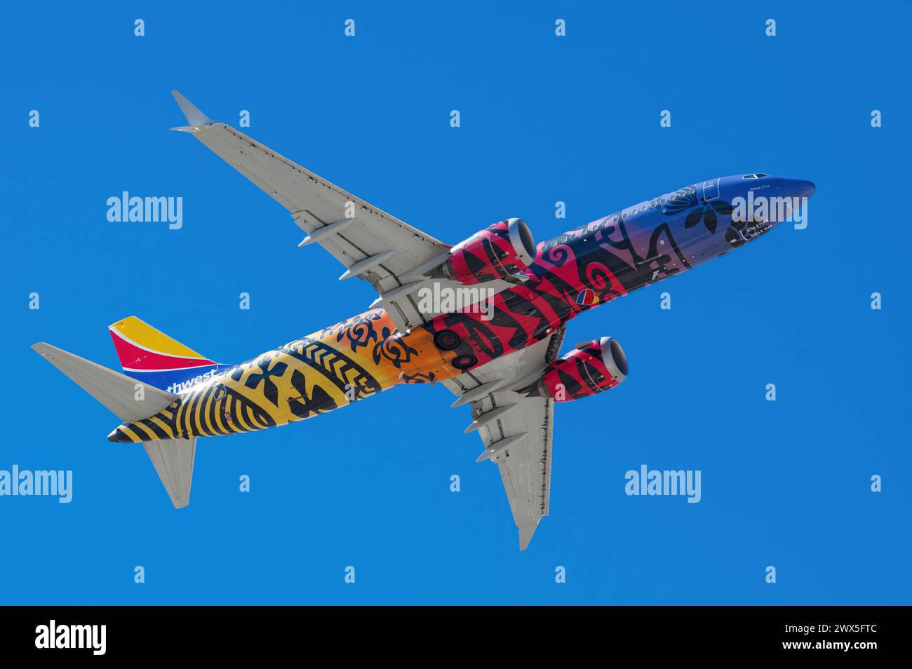 Southwest Airlines Boeing 737 Max 8 N8710M, Imua One livery shown ...
