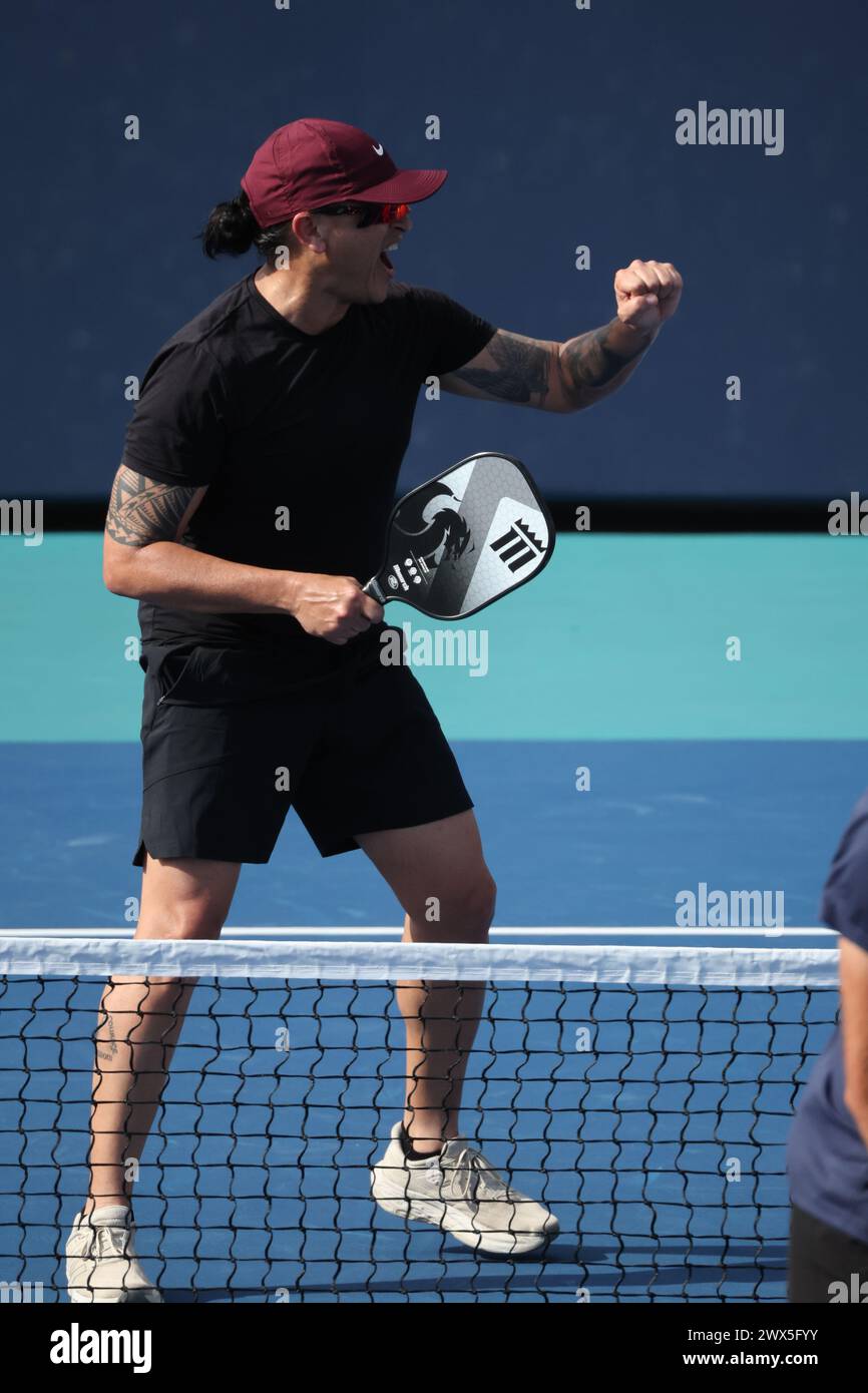 MIAMI GARDENS, FLORIDA - MARCH 27: Elvis Crespo attends the Major ...