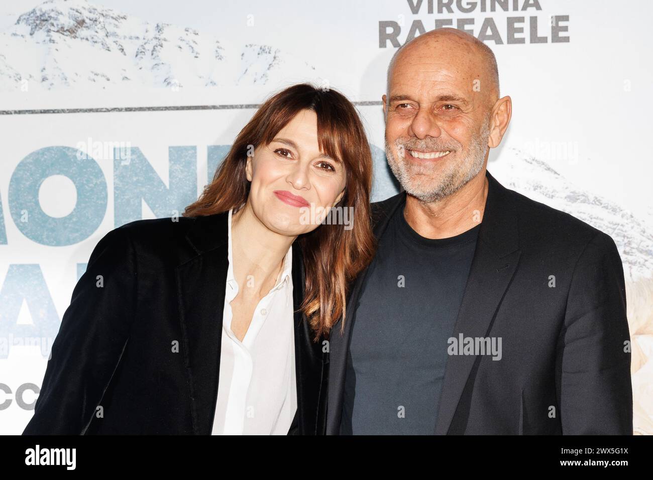 Riccardo Milani and Paola Cortellesi during the Photocall of the movie ...