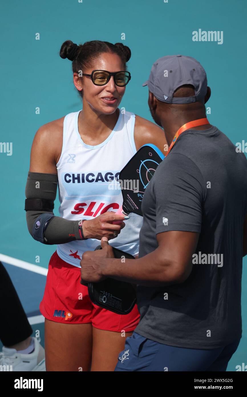 MIAMI GARDENS, FLORIDA - MARCH 27: Jessie Irvine attends the Major ...