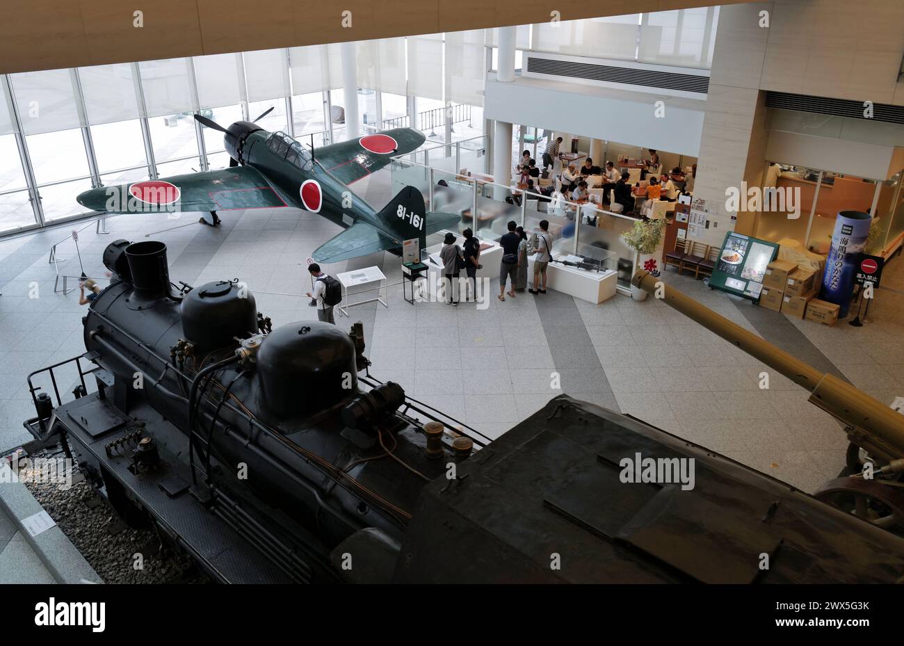 JNR Class C56 steam locomotive no.C56 31and A6M Zero Model 52 fighter ...