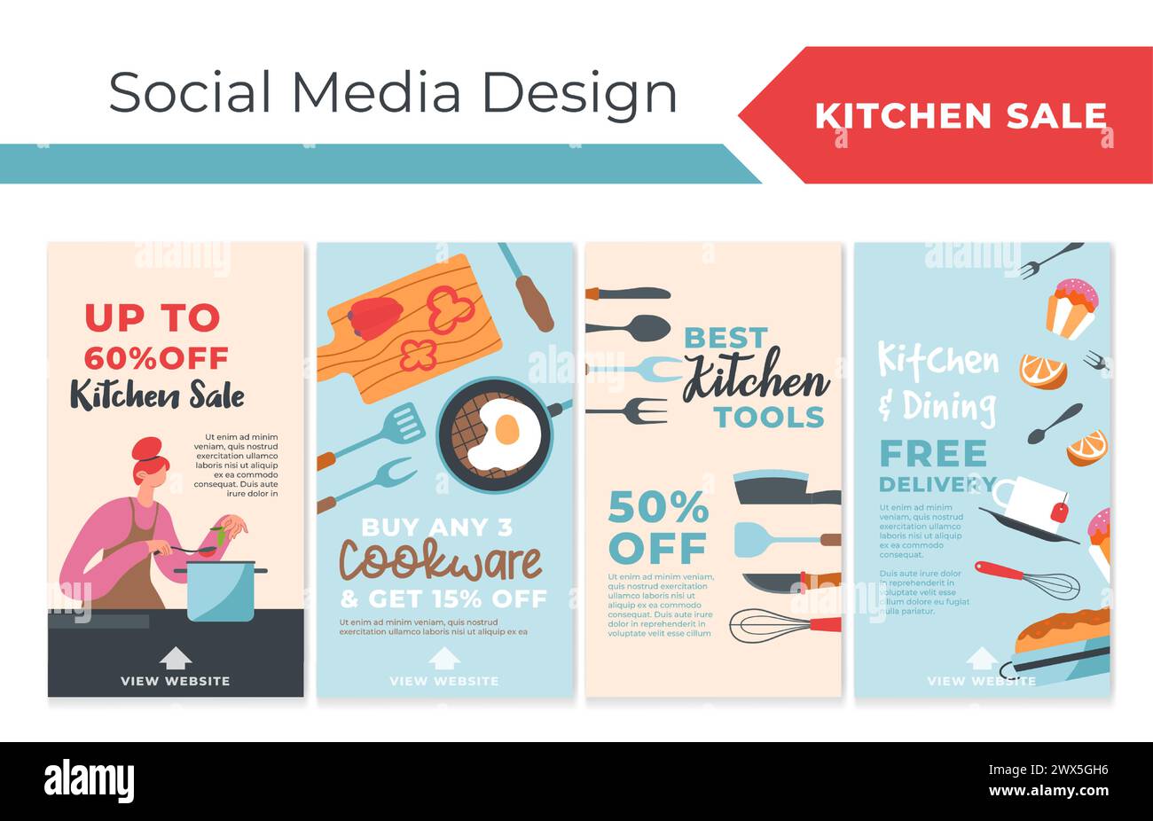 Kitchen story Stock Vector Images - Alamy