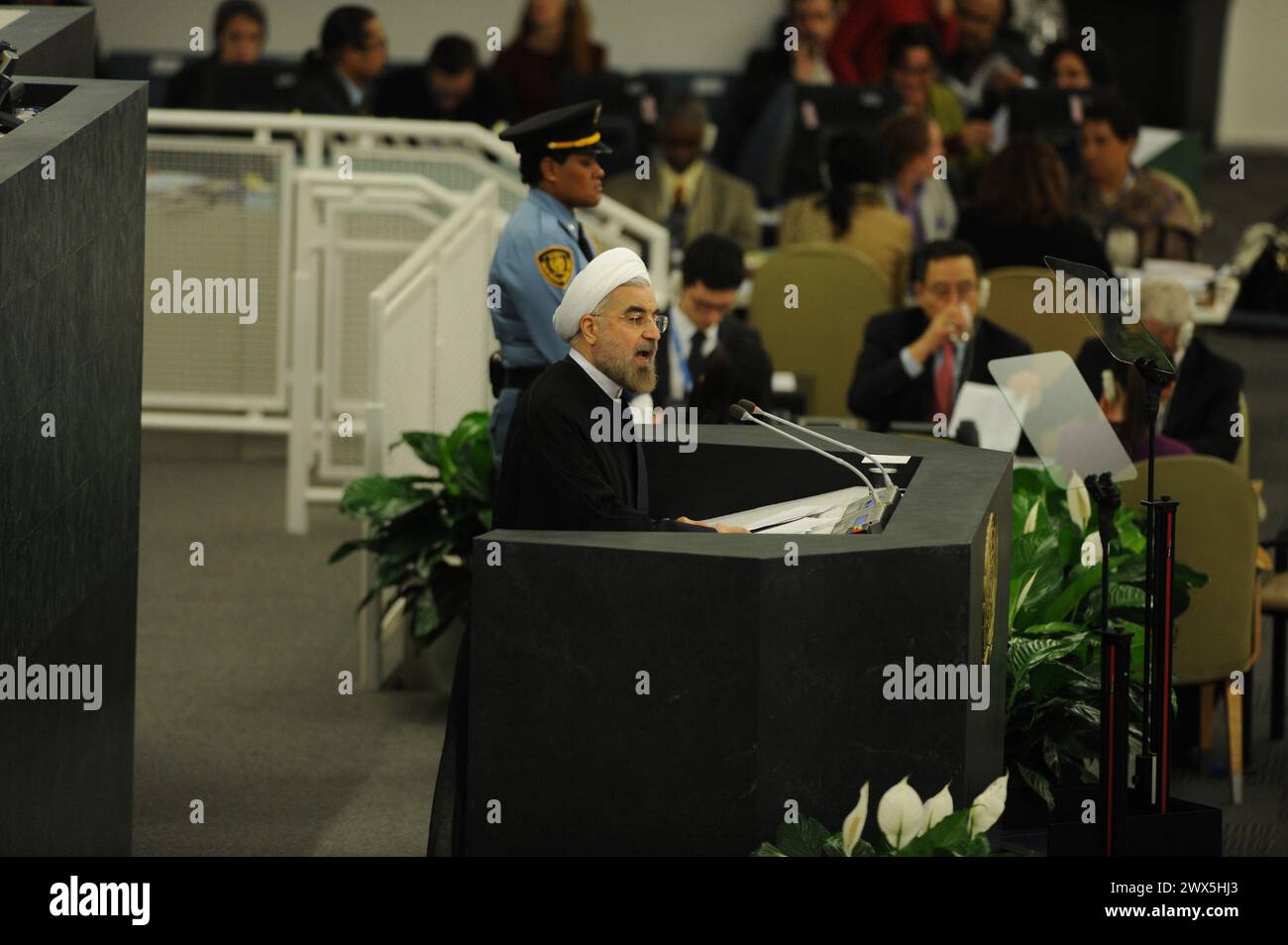 SMG Iranian President Hassan Rouhani NY1 Global Initiative 092513 23 ...