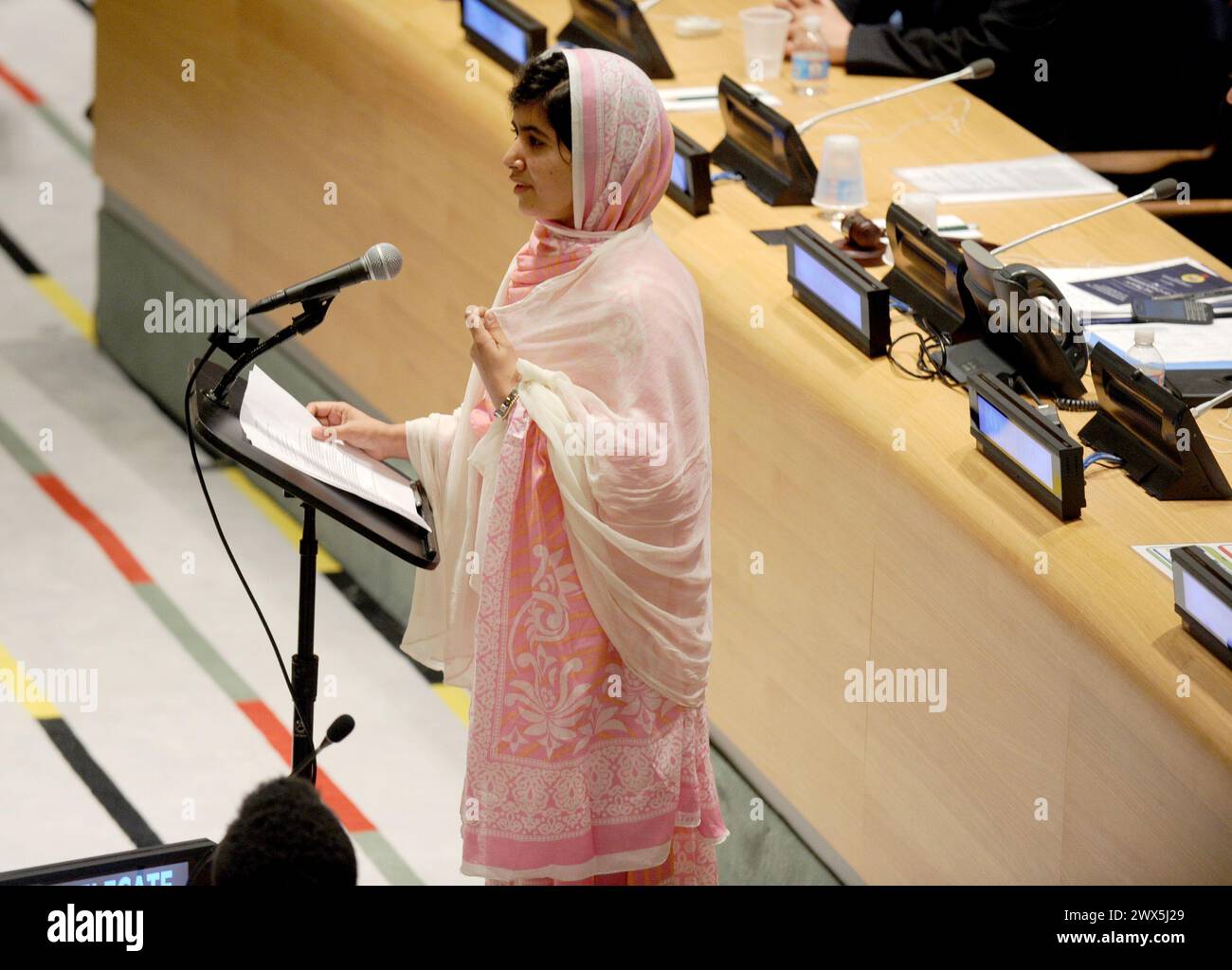 NEW YORK, NY - JULY 12: Malala Yousafzai, the 16-year-old Pakistani ...