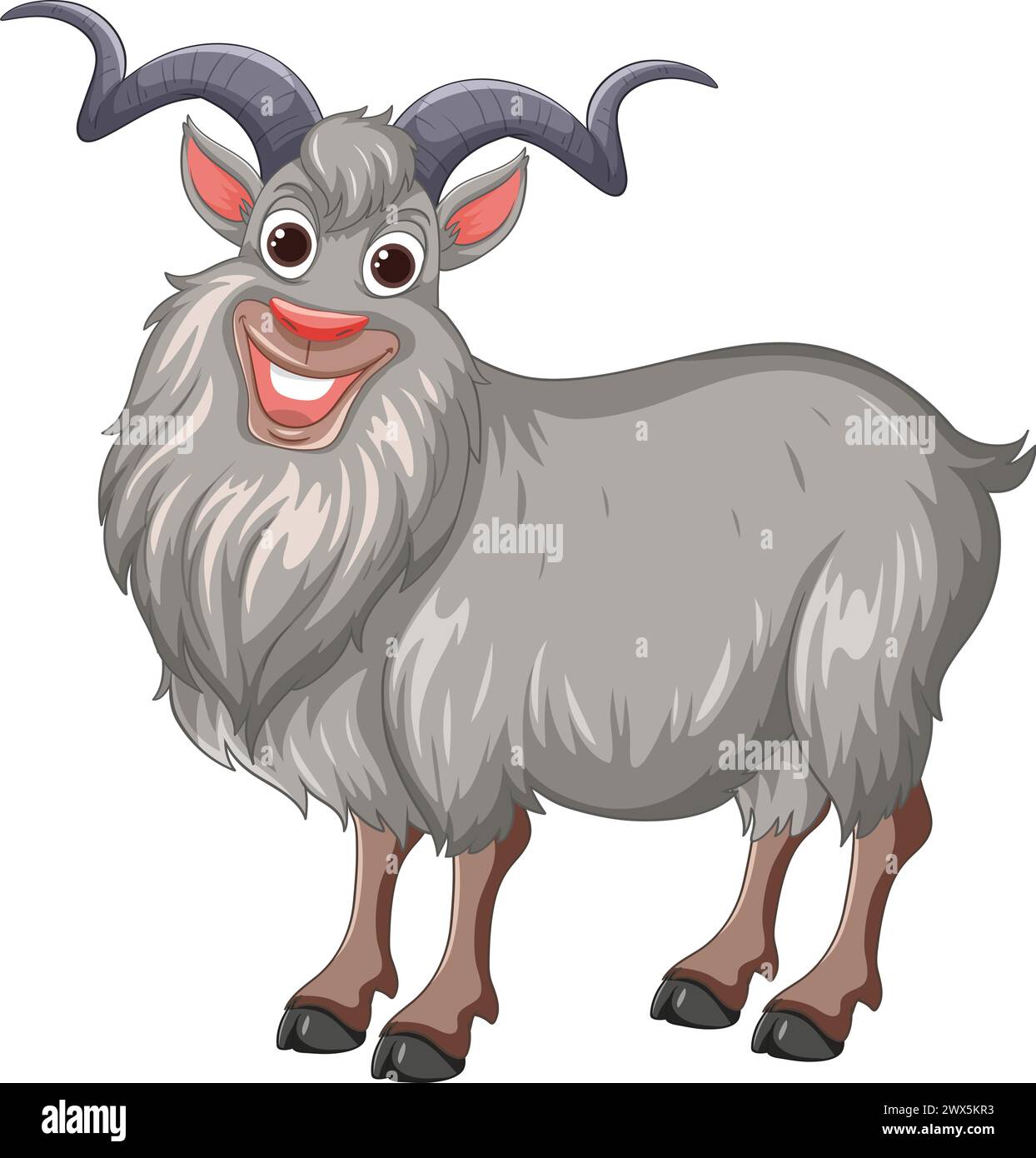 Playful goat vector vectors hi-res stock photography and images - Alamy