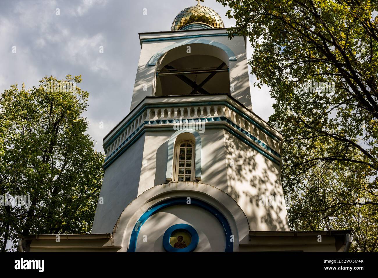 The bell tower over the chapel of the Iveron Icon of the Mother of God ...