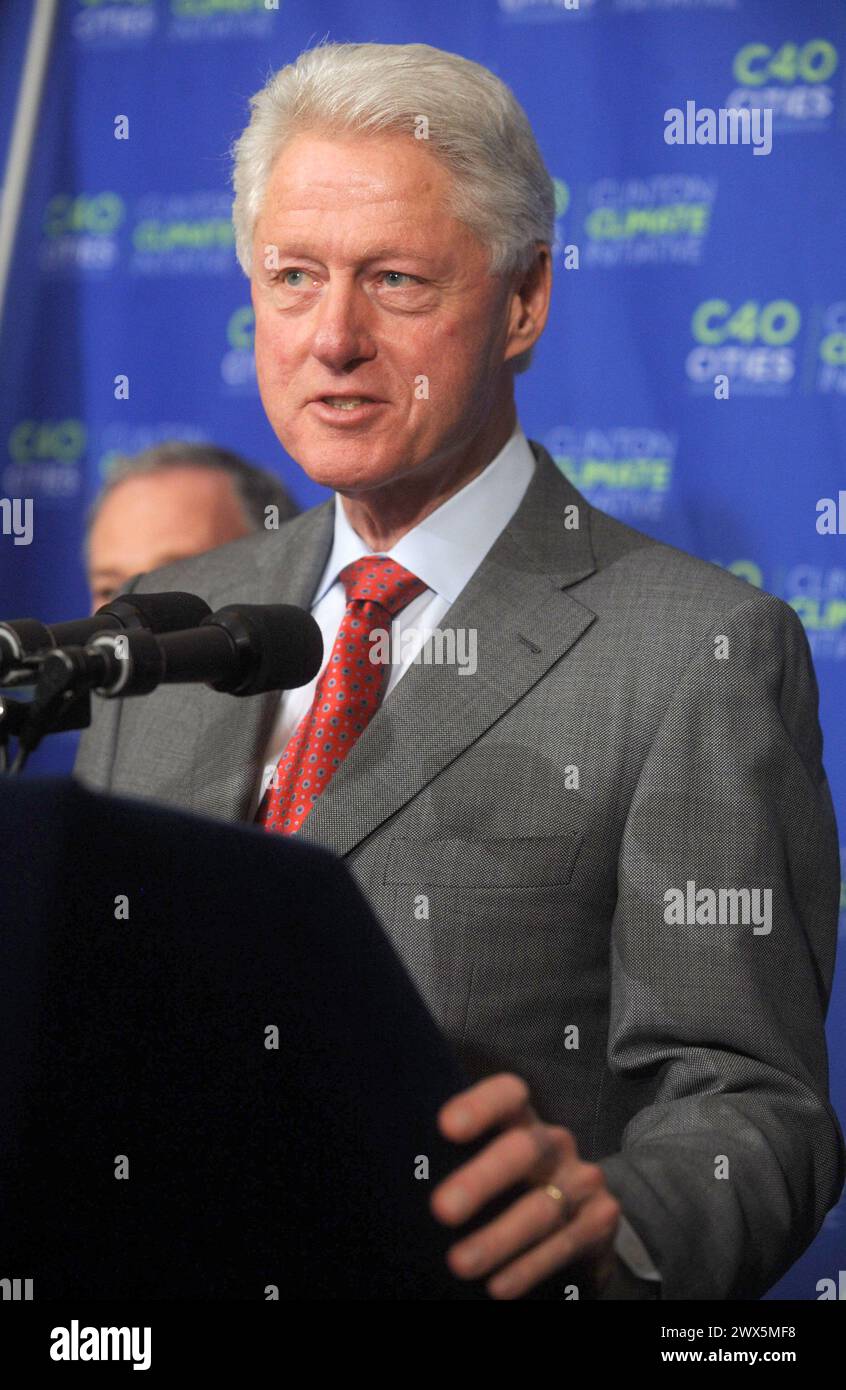 NEW YORK, NY - APRIL 13: Appearing together at Gracie Mansion Wednesday ...