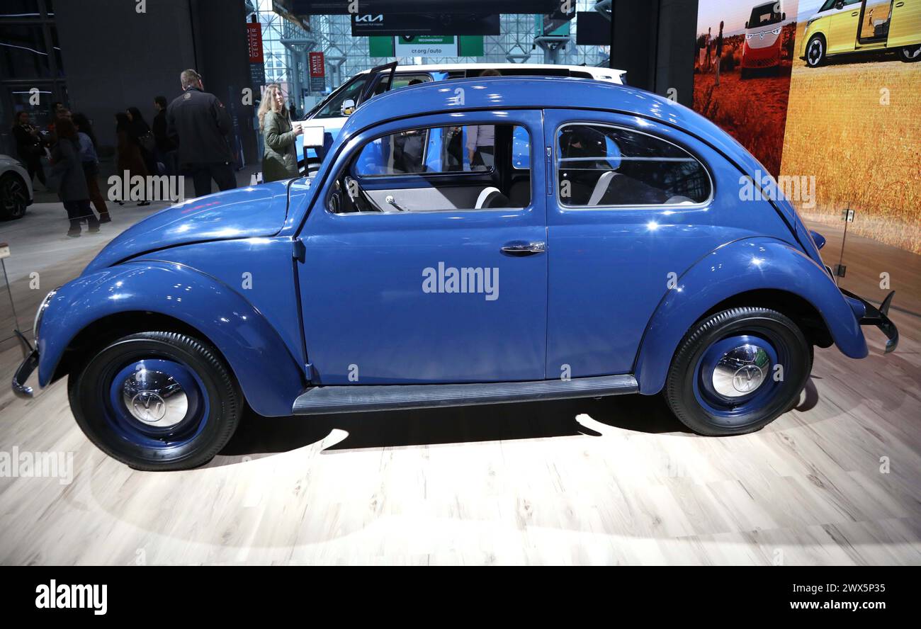 New York, New York, USA. 27th Mar, 2024. 1949 VOLKSWAGEN BEETLE seen at ...