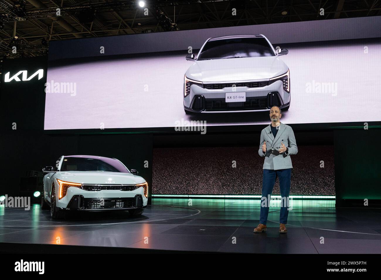 New York, USA. 27th Mar, 2024. Karma Habin Executive vice President Kia ...