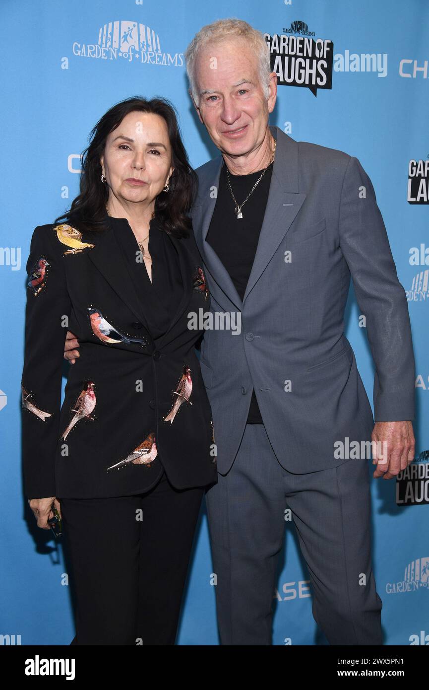 New York, USA. 27th Mar, 2024. (L-R) Patty Smyth and John McEnroe ...