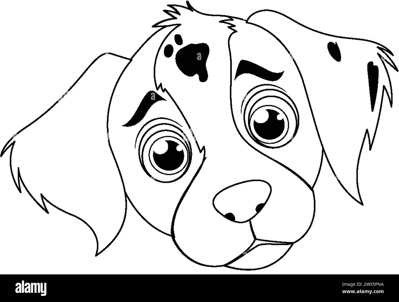 Dalmatian spots vector vectors Black and White Stock Photos & Images ...