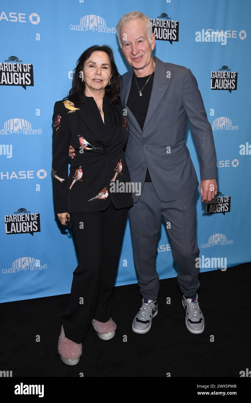 New York, USA. 27th Mar, 2024. (L-R) Patty Smyth and John McEnroe ...