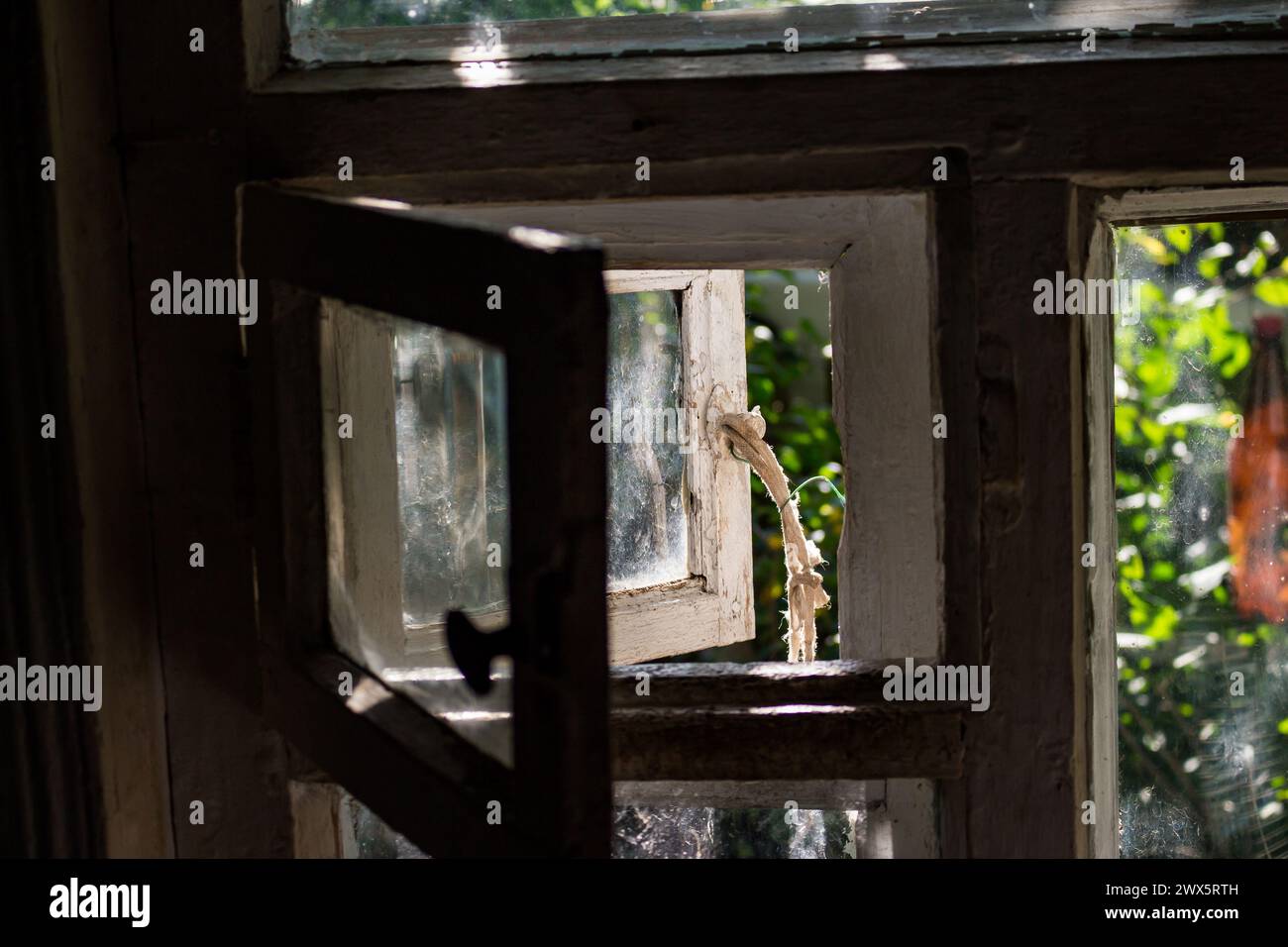 Casement window open wooden hi-res stock photography and images - Alamy