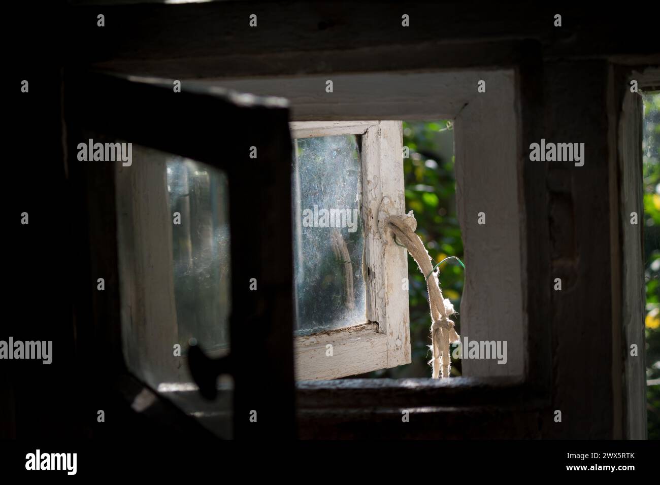 Casement window open wooden hi-res stock photography and images - Alamy