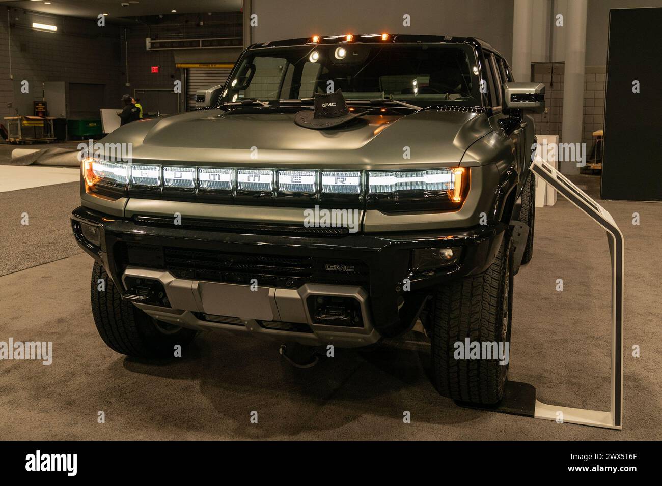 New York, USA. 27th Mar, 2024. GMC Hummer 2025 on display during ...