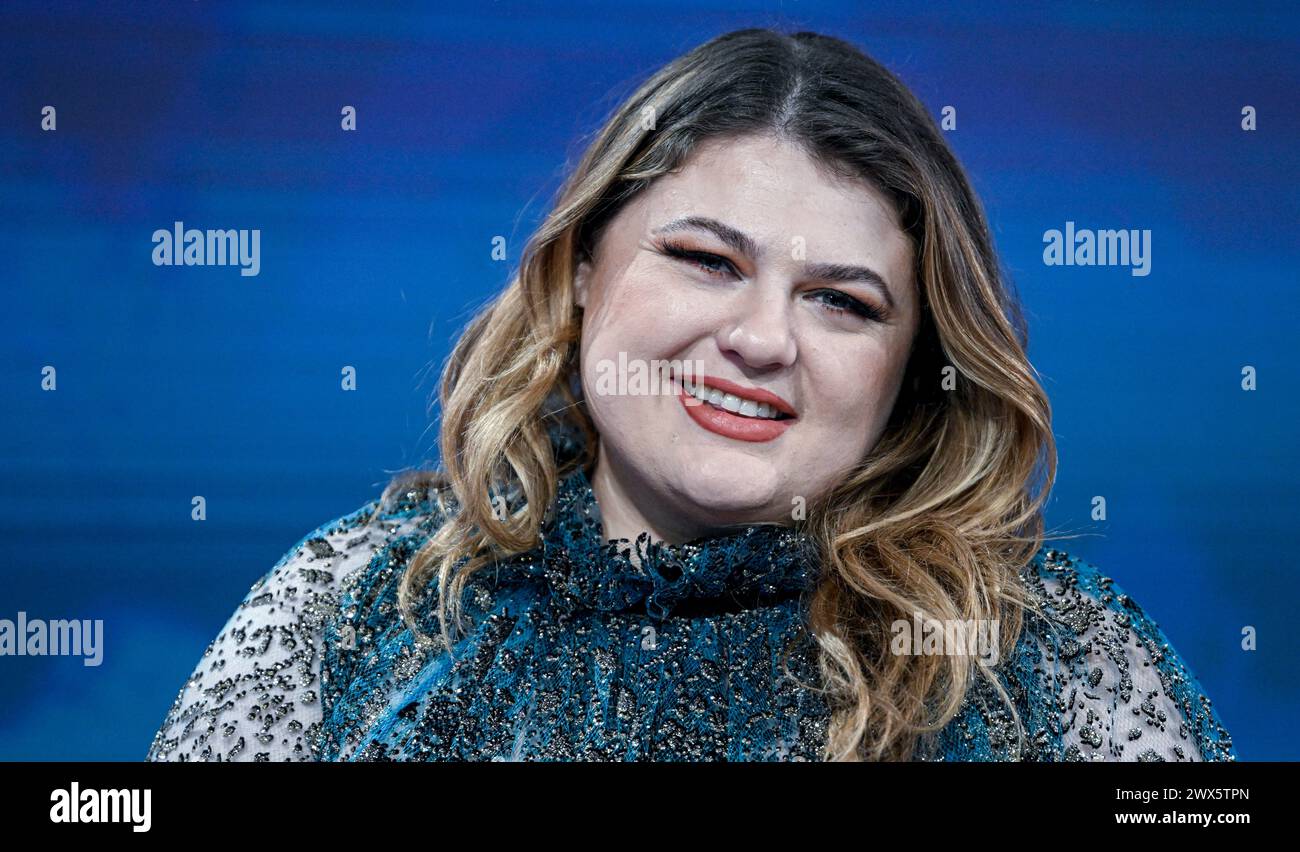 Berlin, Germany. 27th Mar, 2024. Singer Alina Wichmann is in the studio ...