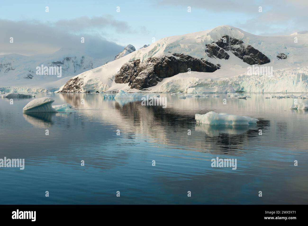 Paradise Harbour, Graham Land, Antarctic continent proper Stock Photo ...