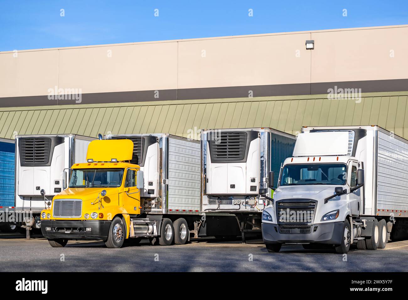 Industrial standard different long haulers big rigs semi trucks with ...