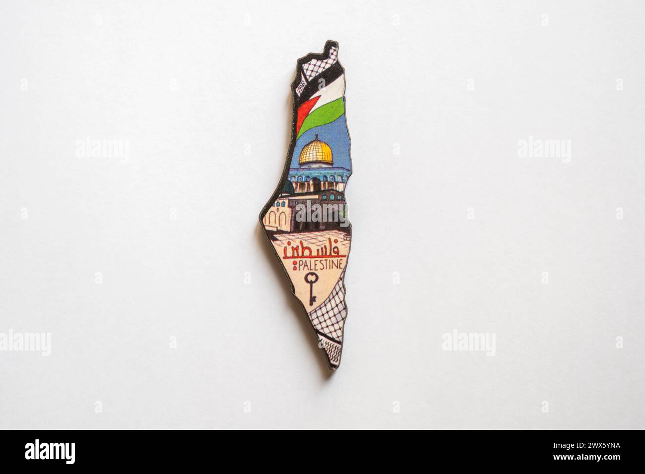 Fridge magnet of Palestine. Magnet collection Stock Photo - Alamy
