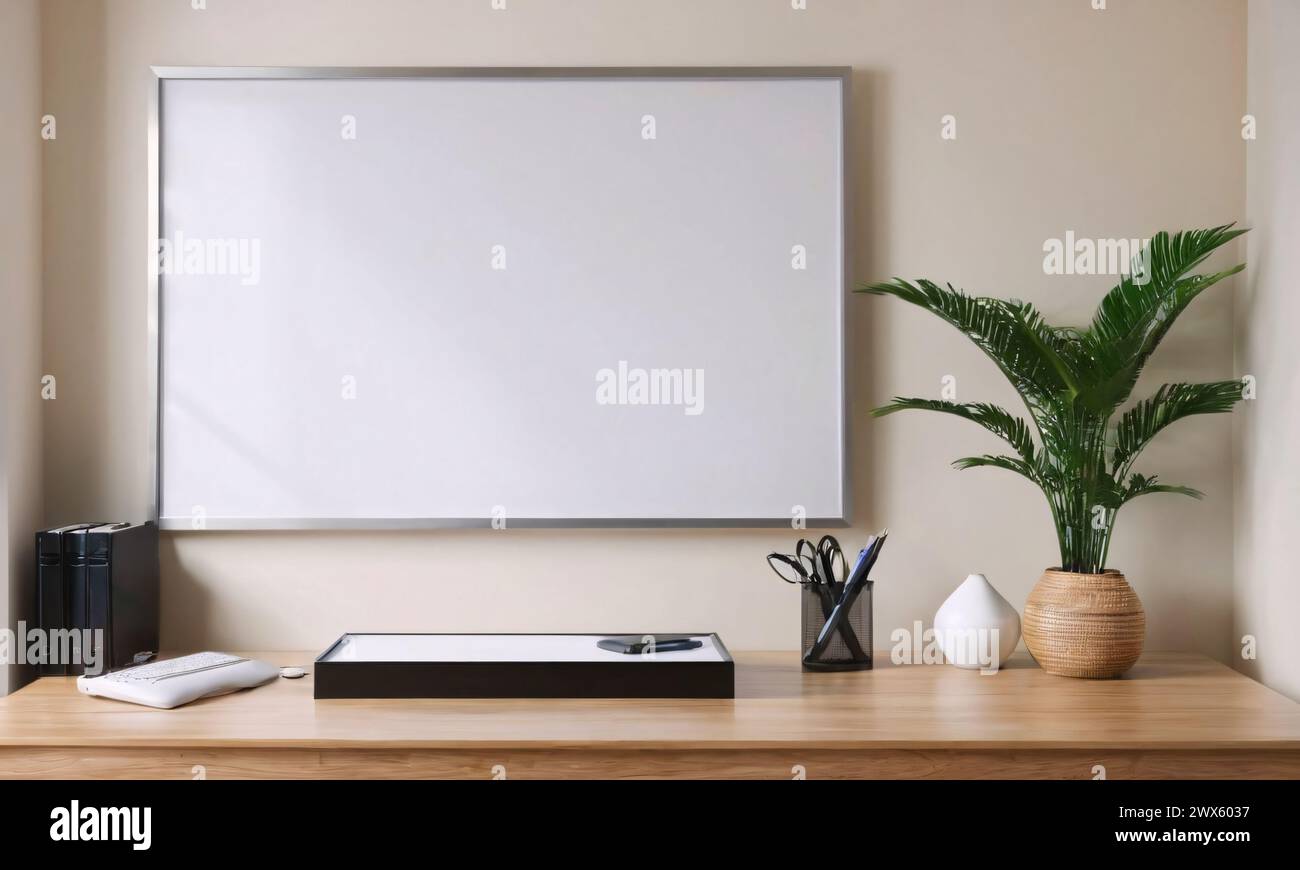 Interior design with mockup placeholder Stock Photo - Alamy