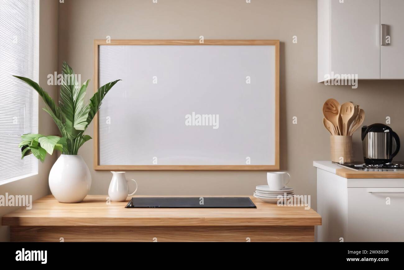 Interior design with mockup placeholder Stock Photo - Alamy