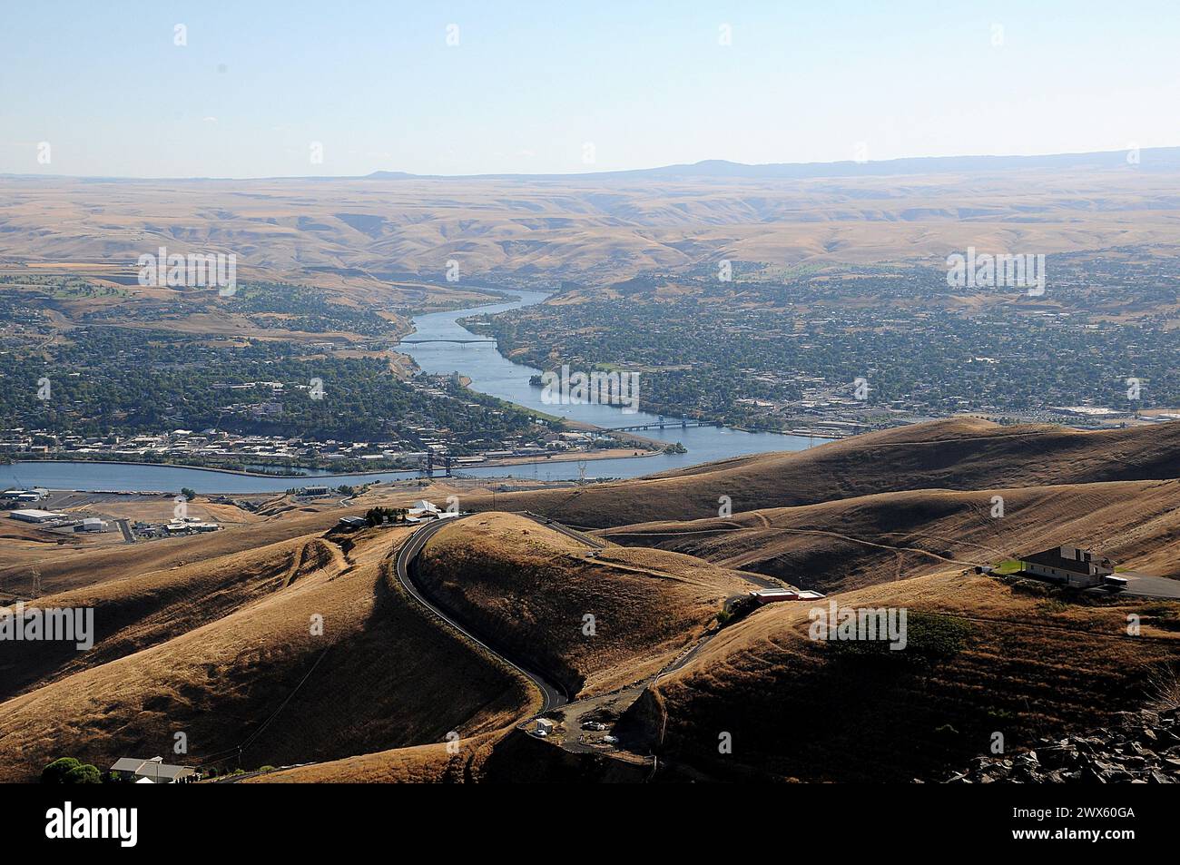 Lewiston/Idaho /USA// 02.Septeber 2019/ Lewiston-Clarkston valley view ...