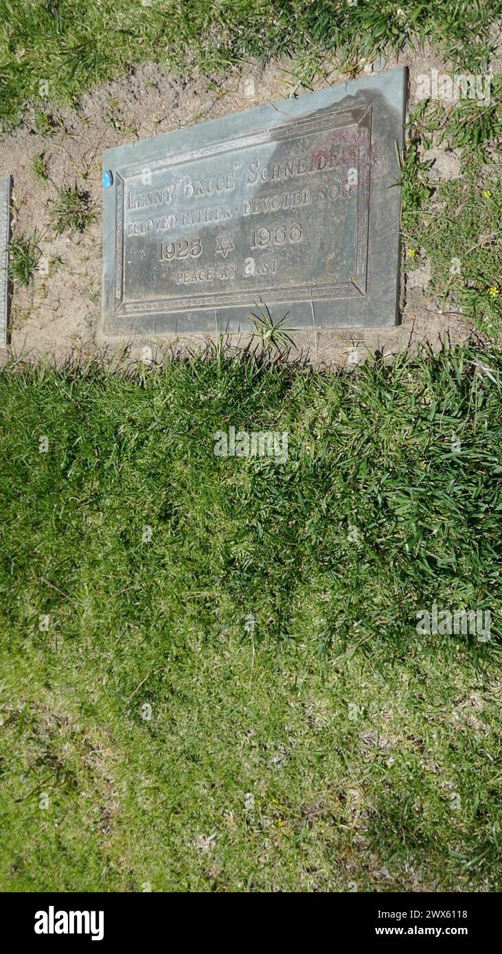 Mission Hills, California, USA 26th March 2024 Comedian Lenny Bruce's ...