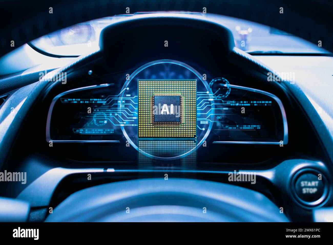 Electric cars powered by AI Artificial Intelligence processors ...