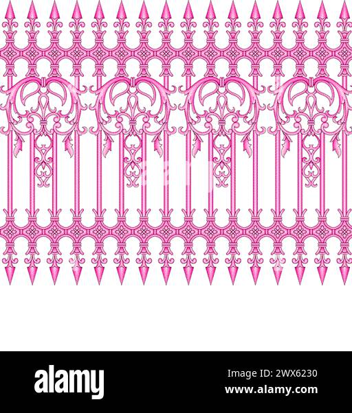 beautiful textile digital border design Stock Vector Image & Art - Alamy