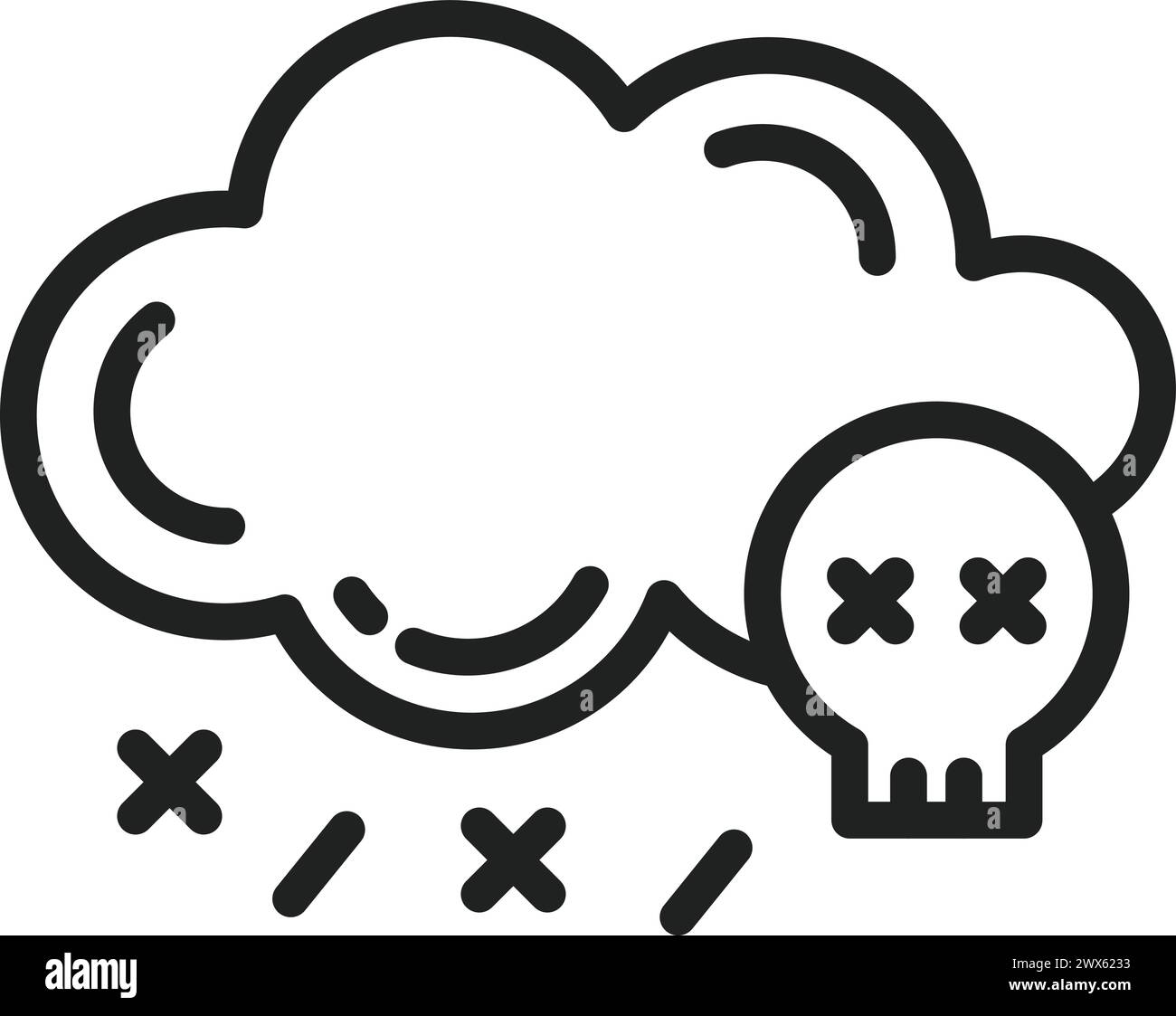Acid Rain Icon Vector Image Suitable For Mobile Application Web Application And Print Media 7457