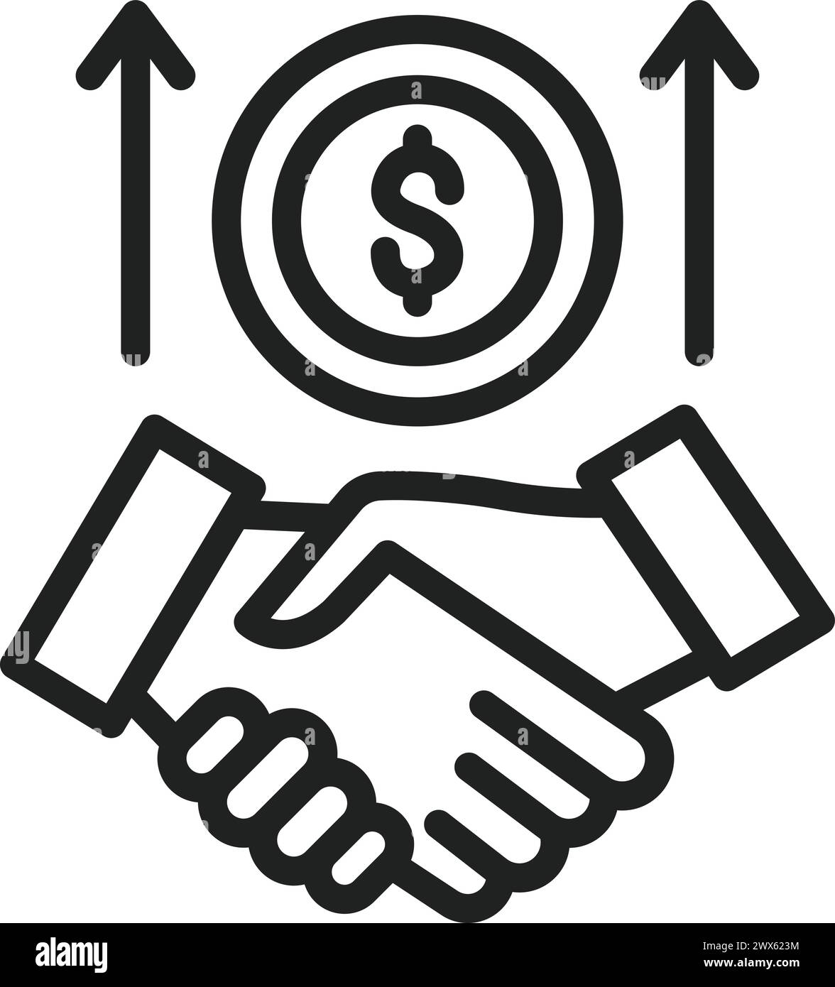 Acquisition icon vector image. Suitable for mobile application web ...