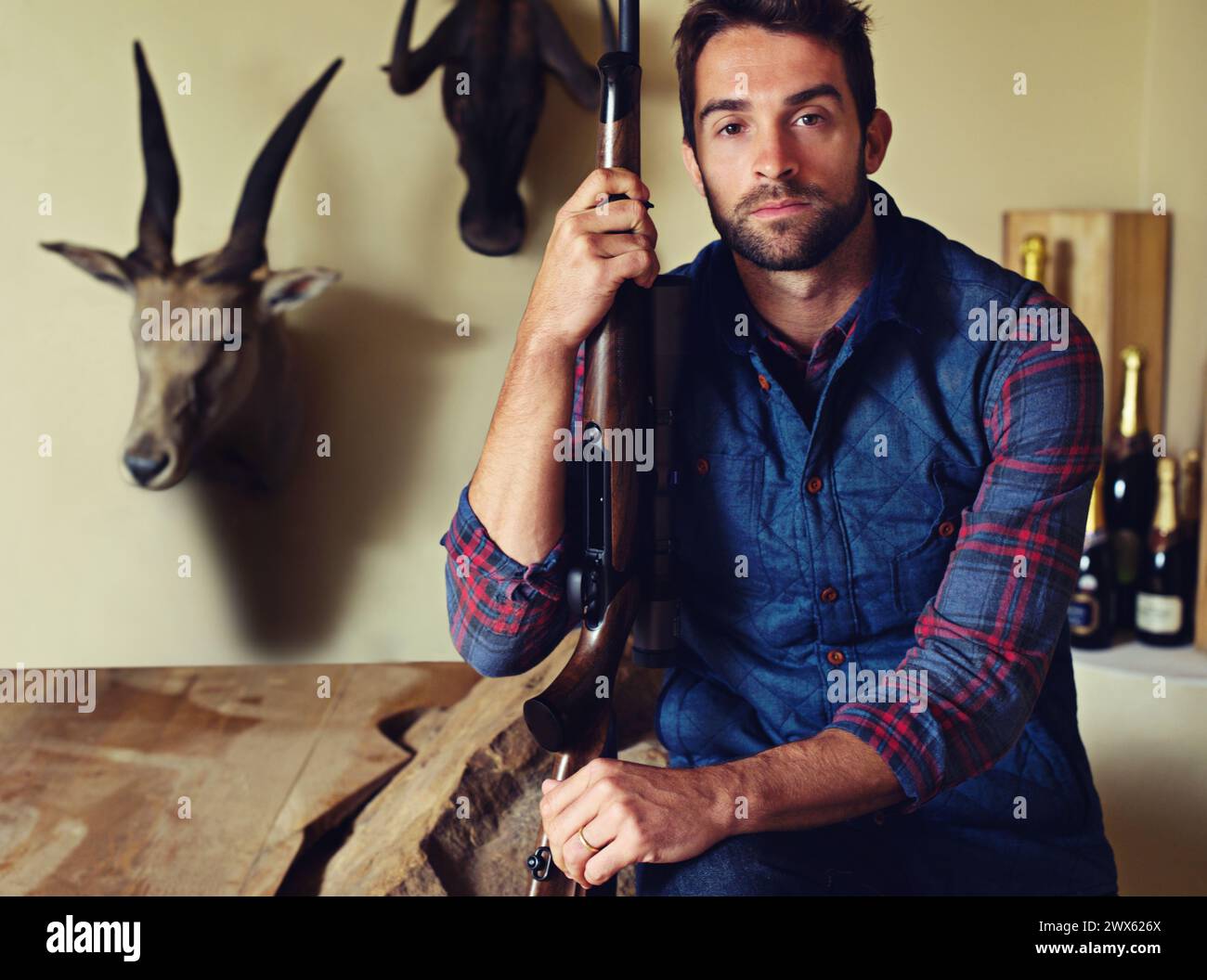 Animal holding gun hi-res stock photography and images - Alamy