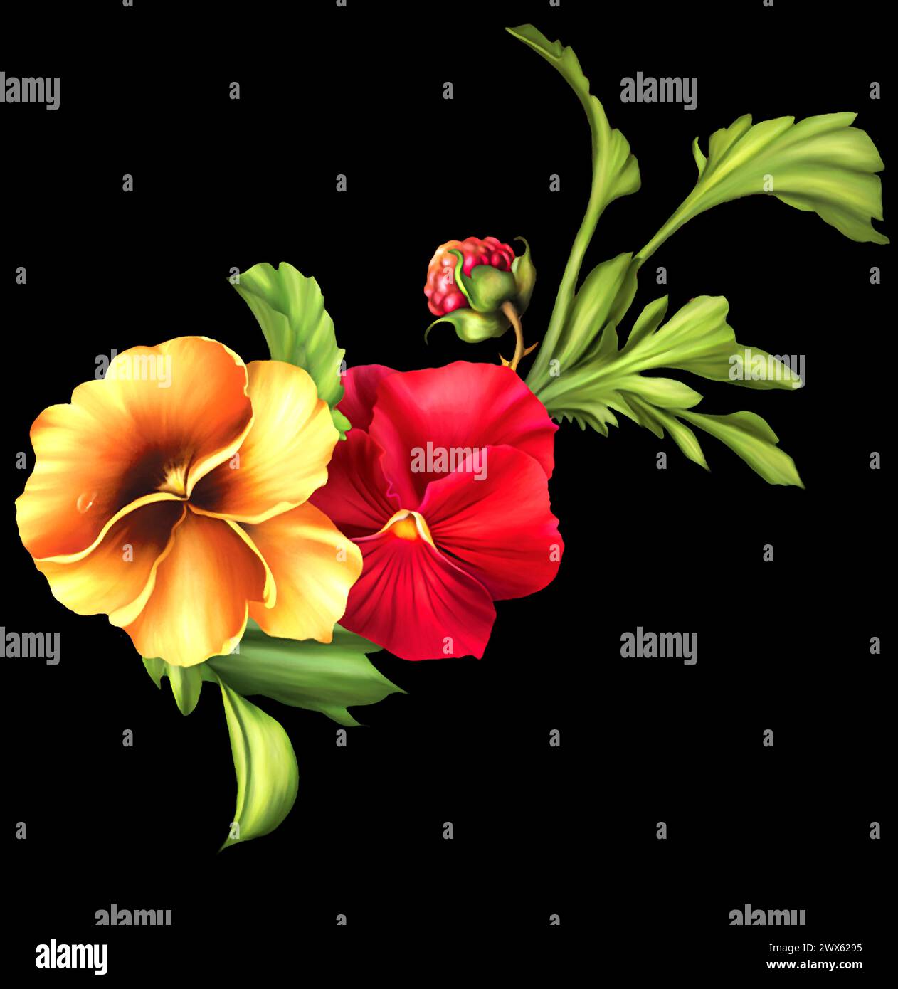 Digital Textile Design Motif Colorful Stock. Decorative elegant luxury ...