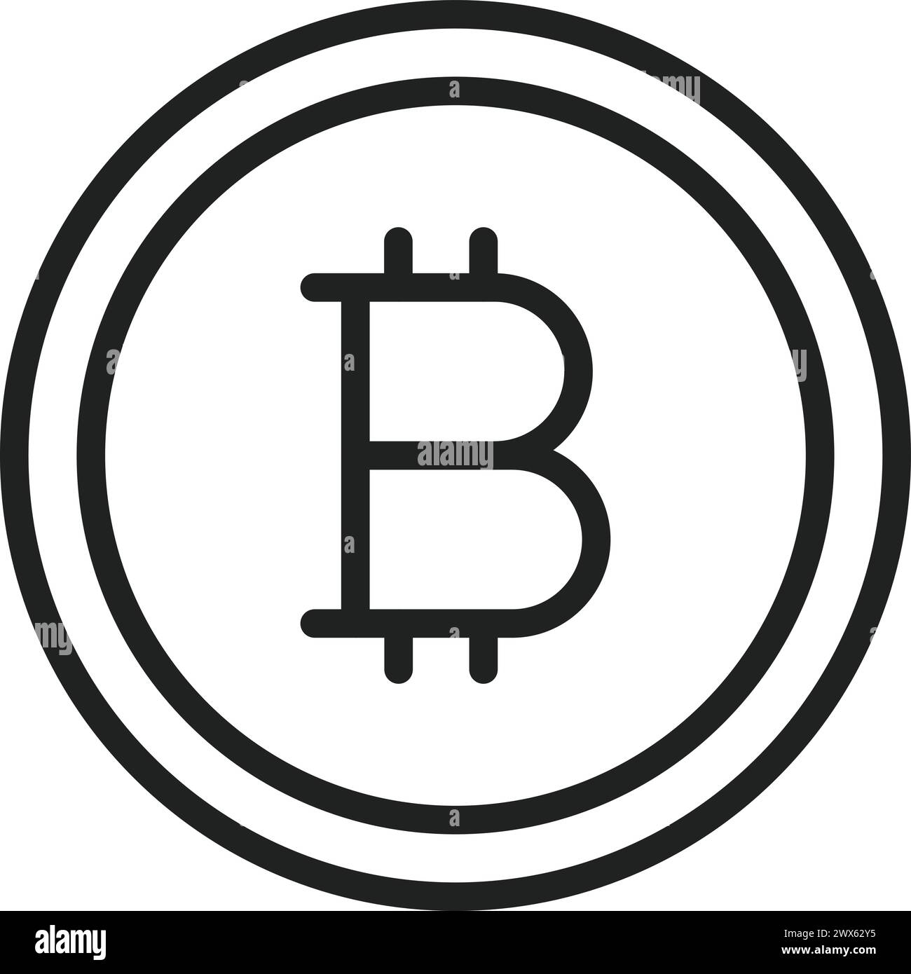 Bitcoin icon vector image. Suitable for mobile application web ...