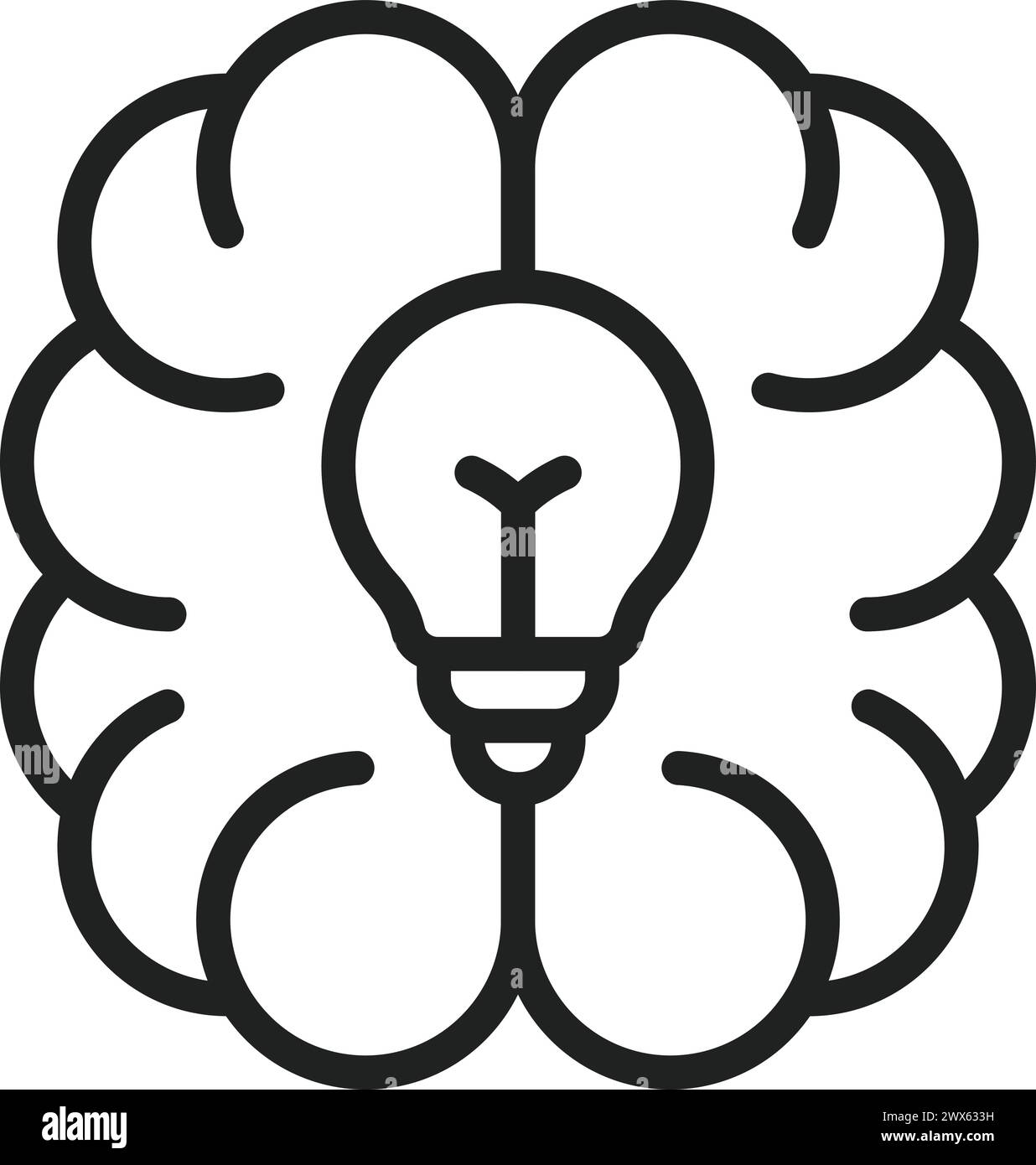 Brainstorming icon vector image. Suitable for mobile application web application and print media ...