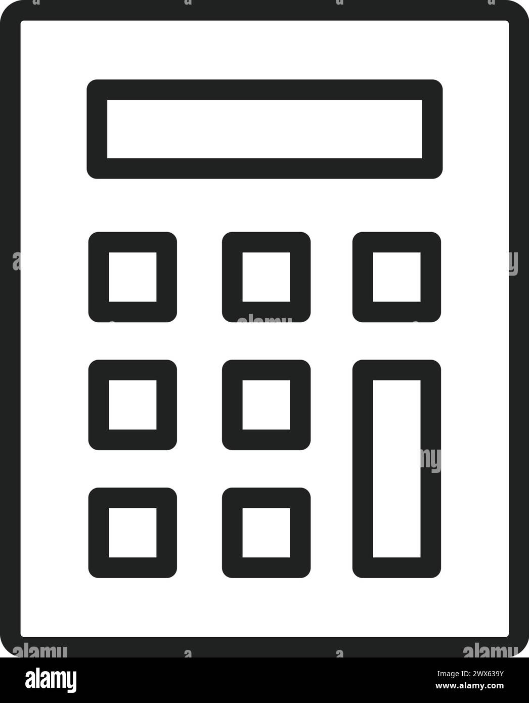 Calculator icon vector image. Suitable for mobile application web ...