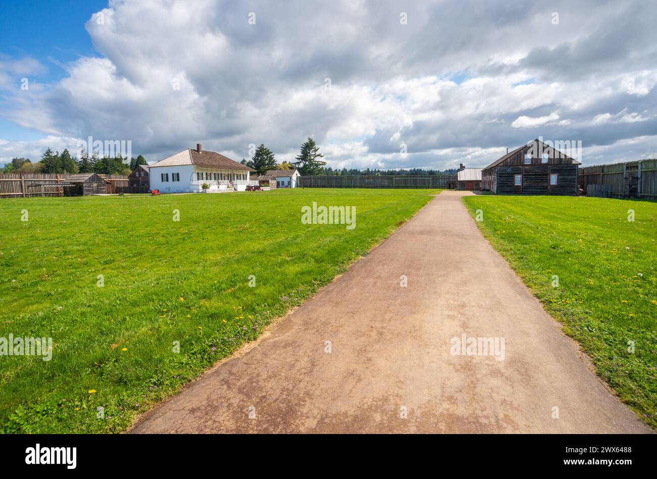 Fort Vancouver National Historic Site in Washington State, USA Stock ...