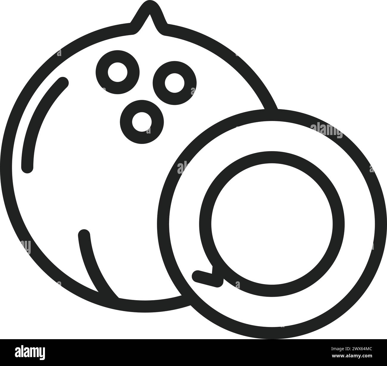 Coconut icon vector image. Suitable for mobile application web ...