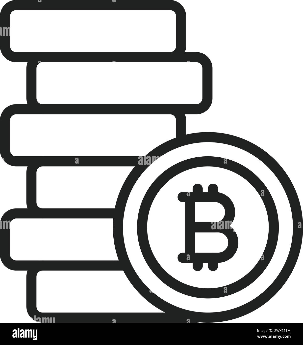 Coin Stacks icon vector image. Suitable for mobile application web application and print media ...