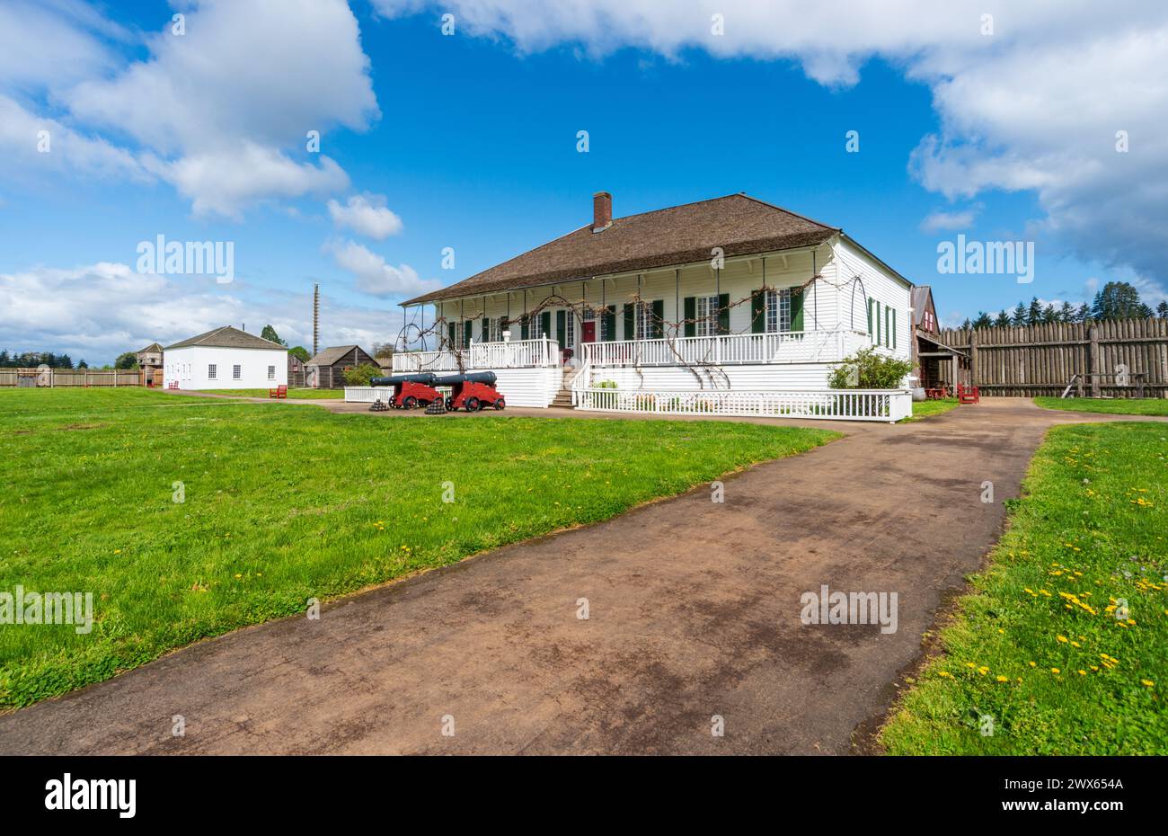 Fort Vancouver National Historic Site in Washington State, USA Stock ...