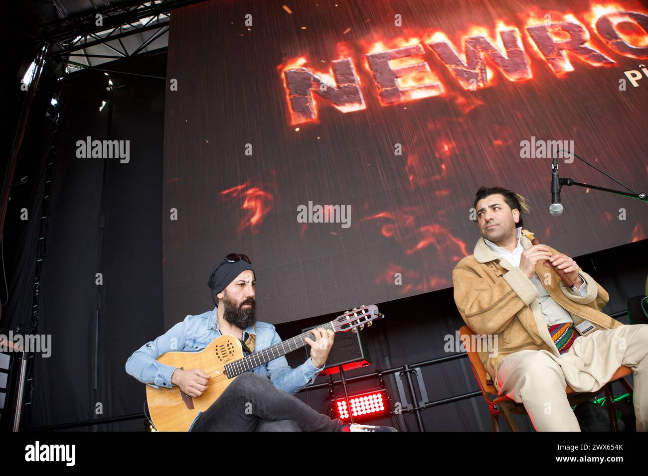 Newroz celebration, Rebstockpark, Frankfurt, Germany, March 23, 2024 ...
