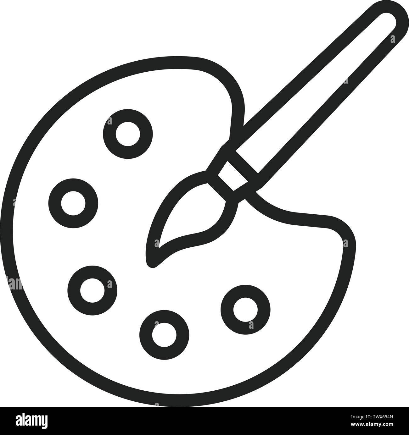 Color Palette icon vector image. Suitable for mobile application web ...