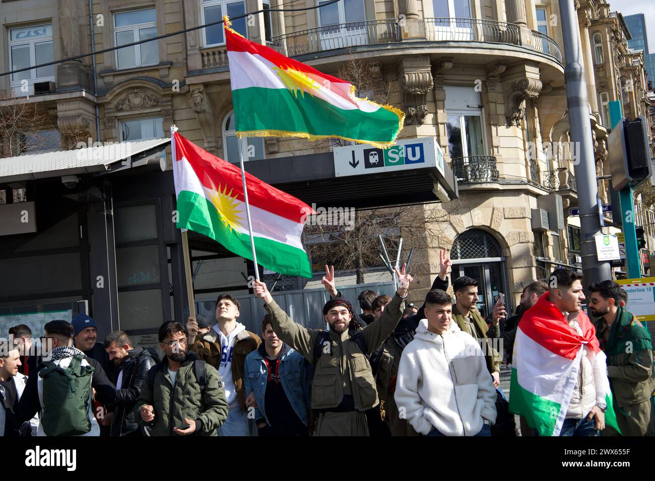 Newroz celebration, Rebstockpark, Frankfurt, Germany, March 23, 2024 ...